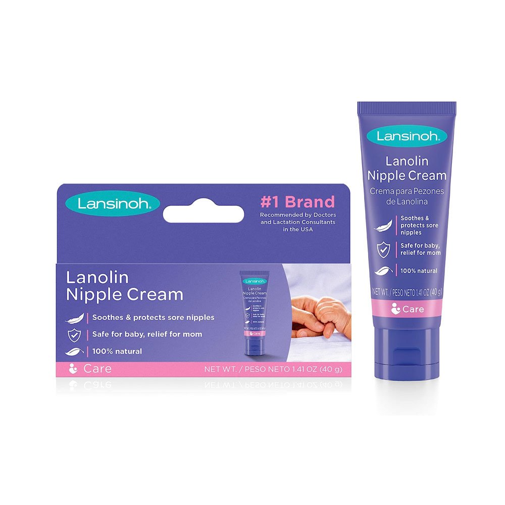 Lansinoh Lanolin Nipple Cream, Safe for Baby and Mom, Breastfeeding ...
